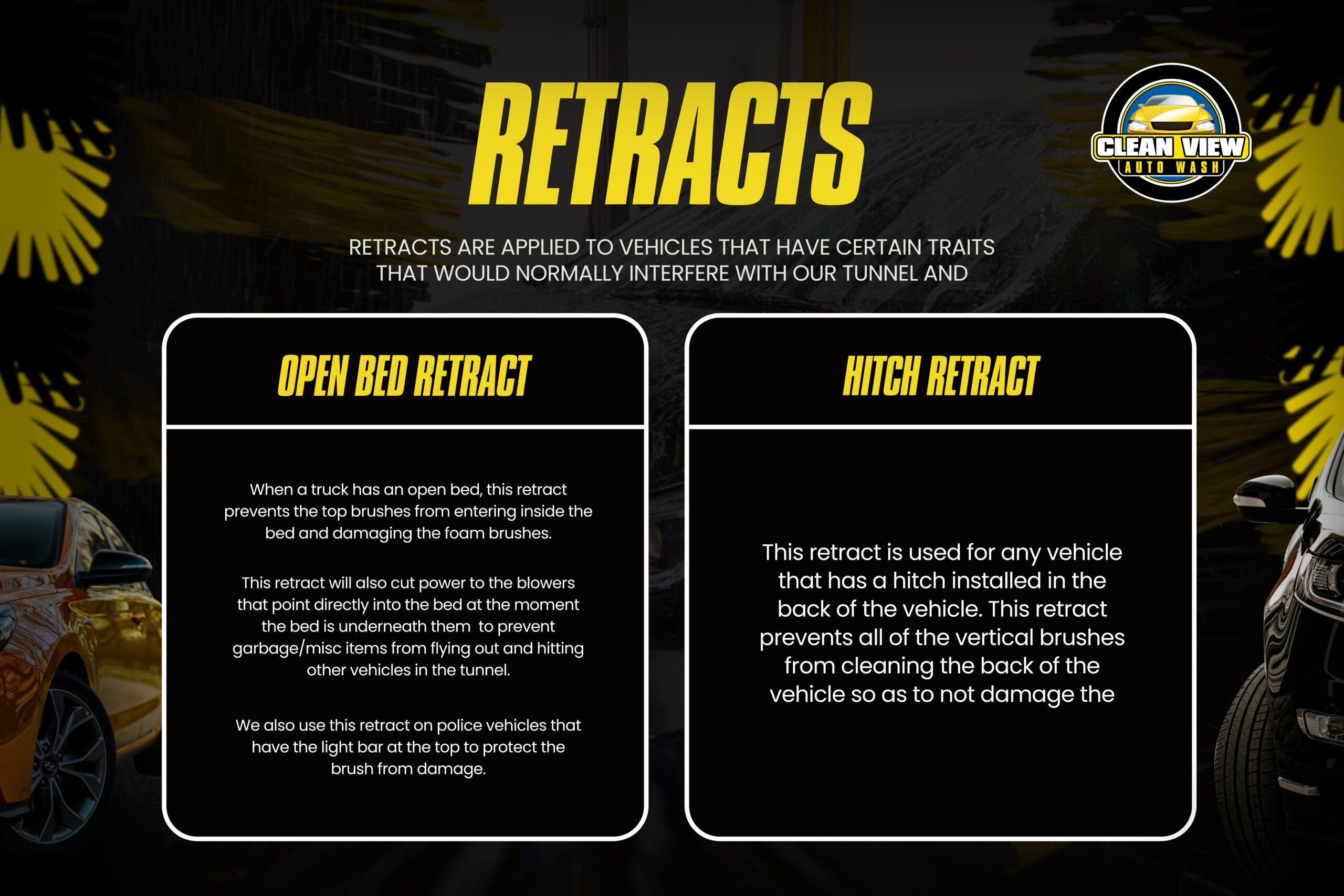 VEHICLE RESTRICTIONS – Clean View Auto Wash